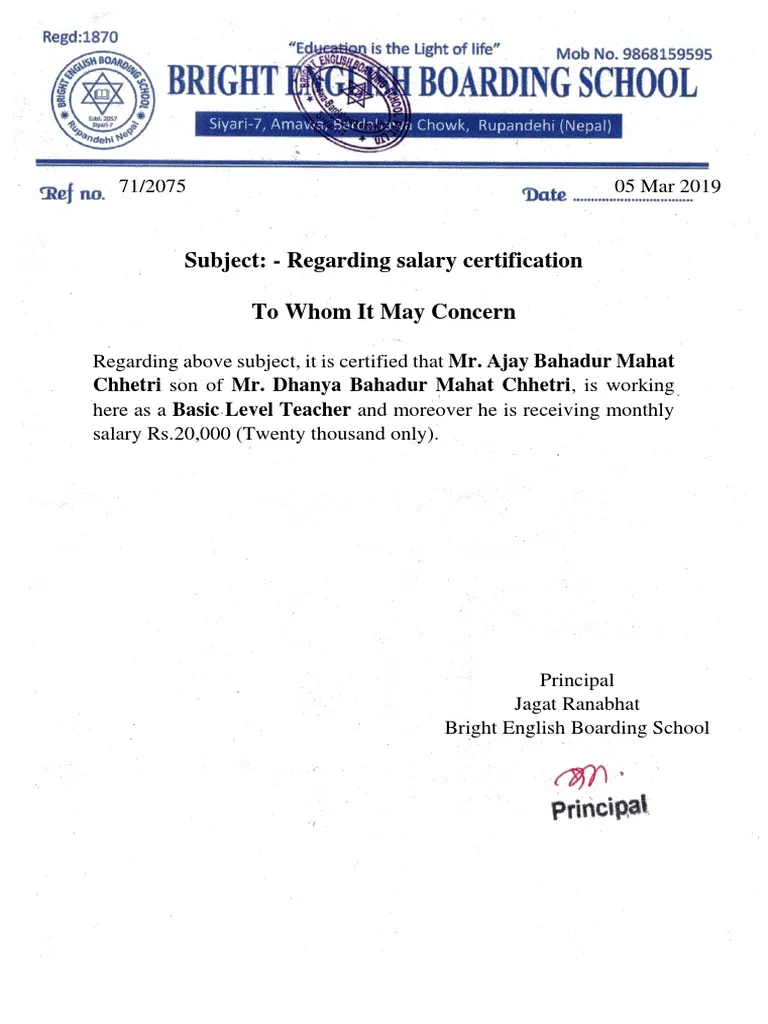 Salary Certificate Sample A Comprehensive Guide With Samples Formats Salary Certificate Sample A Comprehensive Guide With Samples Formats
